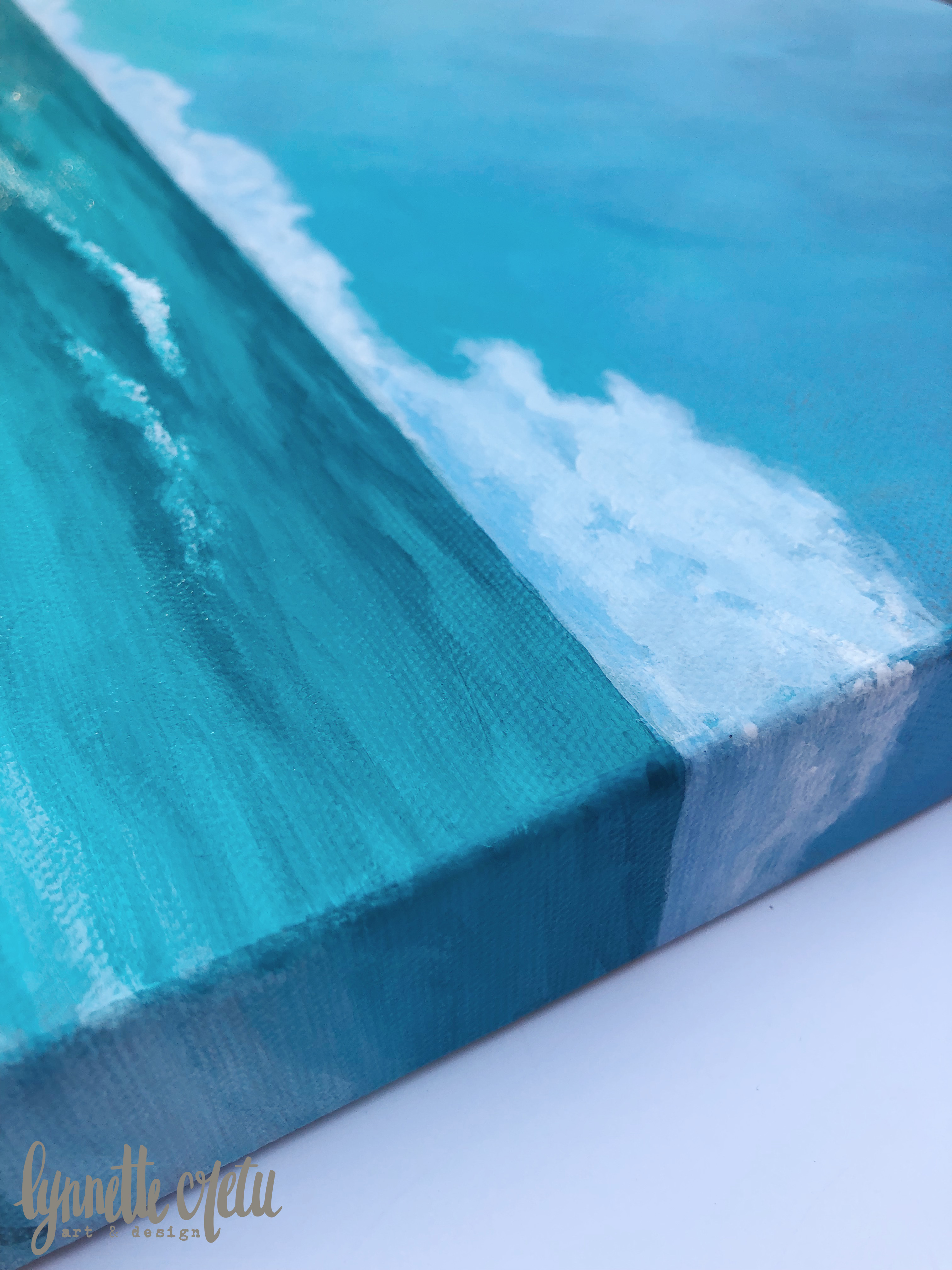 original ocean painting - Lynnette Cretu Art & Design